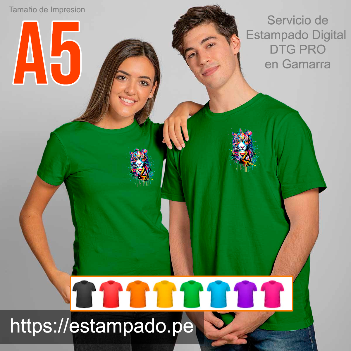 Estampados DTF ♻️ Estampado de Polos Personalizados en DTG